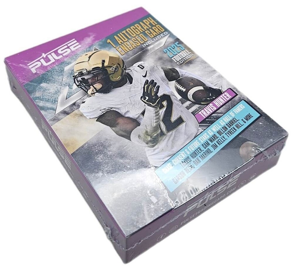 2025 Pulse Football Signature Edition Factory Sealed Box 1 Encased Auto ...