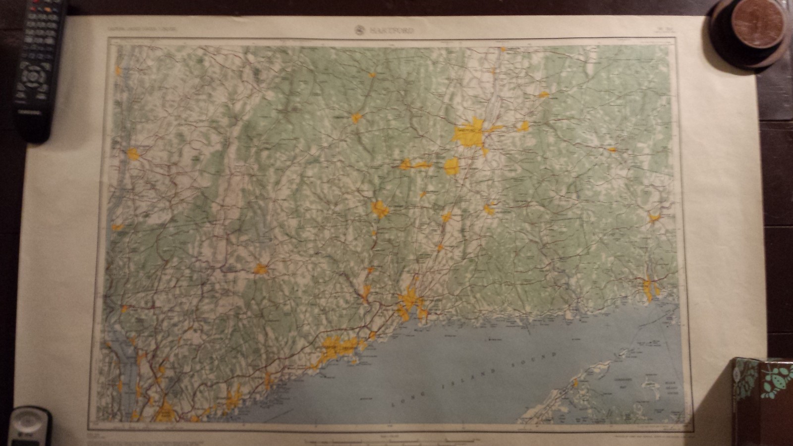 1950 - ANTIQUE Map of Cleveland & Akron, Ohio - Topographic - US Army ...