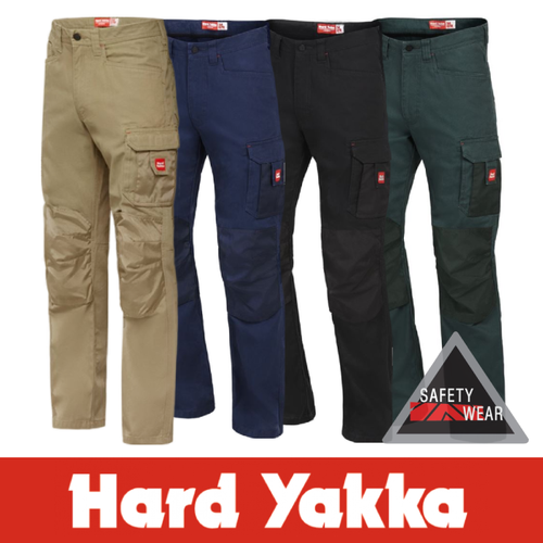 NEW Hard Yakka Legends Trouser Pant Y02202 ALL SIZES Work Navy Khaki ...