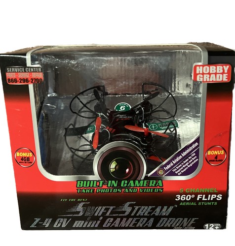 Swift Stream Z-4CV 4Hz 5-Channel R/C Mini Camera Drone. Black. FREE ...