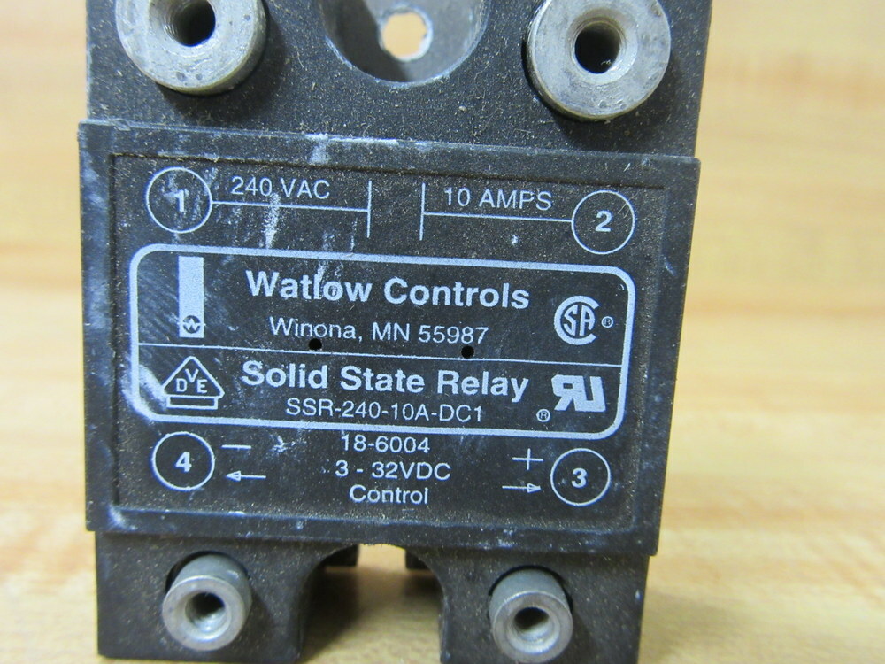 Watlow Controls SSR-240-10A-DC1 Solid State Relay SSR24010ADC1 (Pack of ...