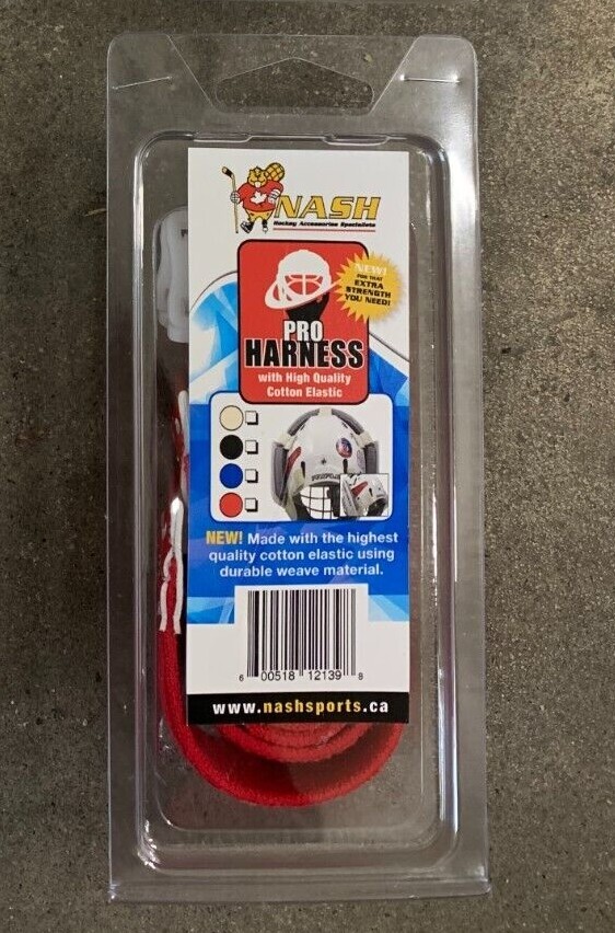 Nash Hockey Goalie Pro Harness | Red Blue Black Beige Helmet Strap ...