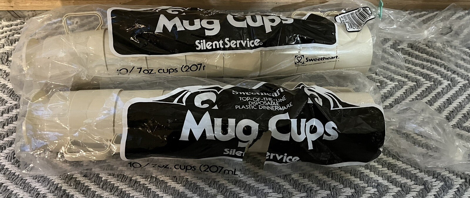 Vintage 15 Sweetheart Plastic Coffee Mugs Stackable Cups in Original ...