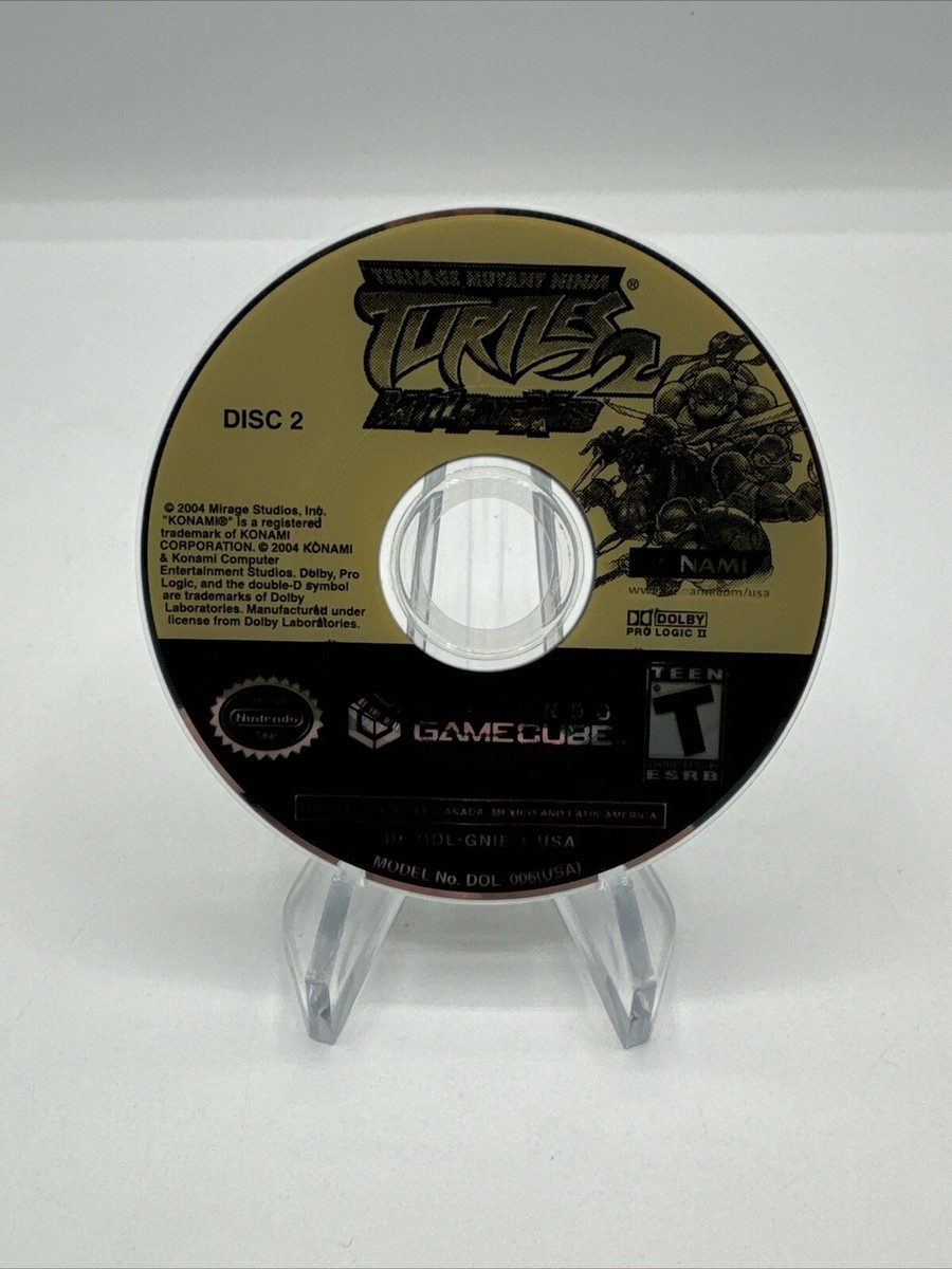 Teenage Mutant Ninja Turtles 2 Battle Nexus Gamecube Disc