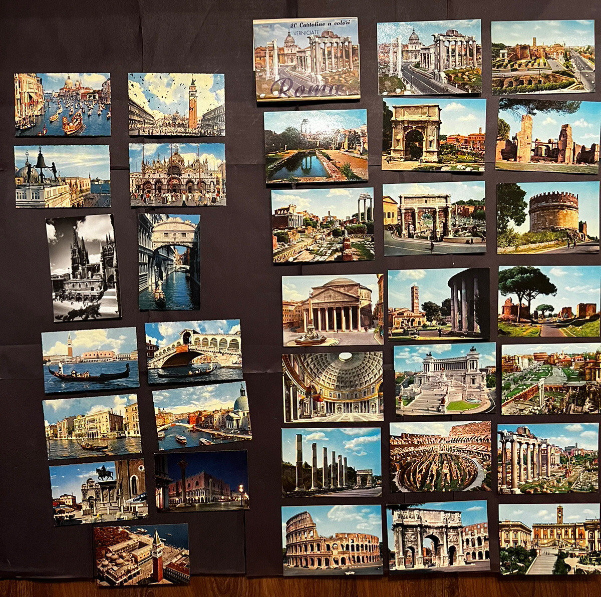 Vintage Italy Postcards Italian Postcard Cettara Road From Vietri To