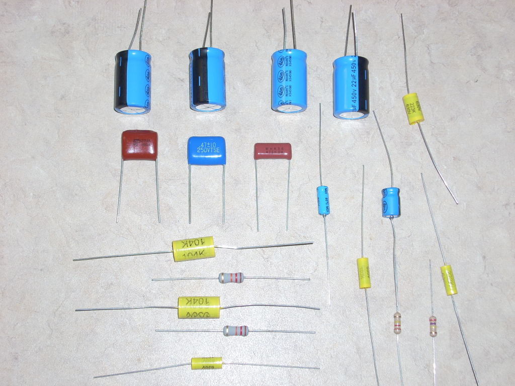 ROCKOLA JUKEBOX MONO AMP CAP CAPACITOR REBUILD KIT FOR MODELS 1432 AND ...