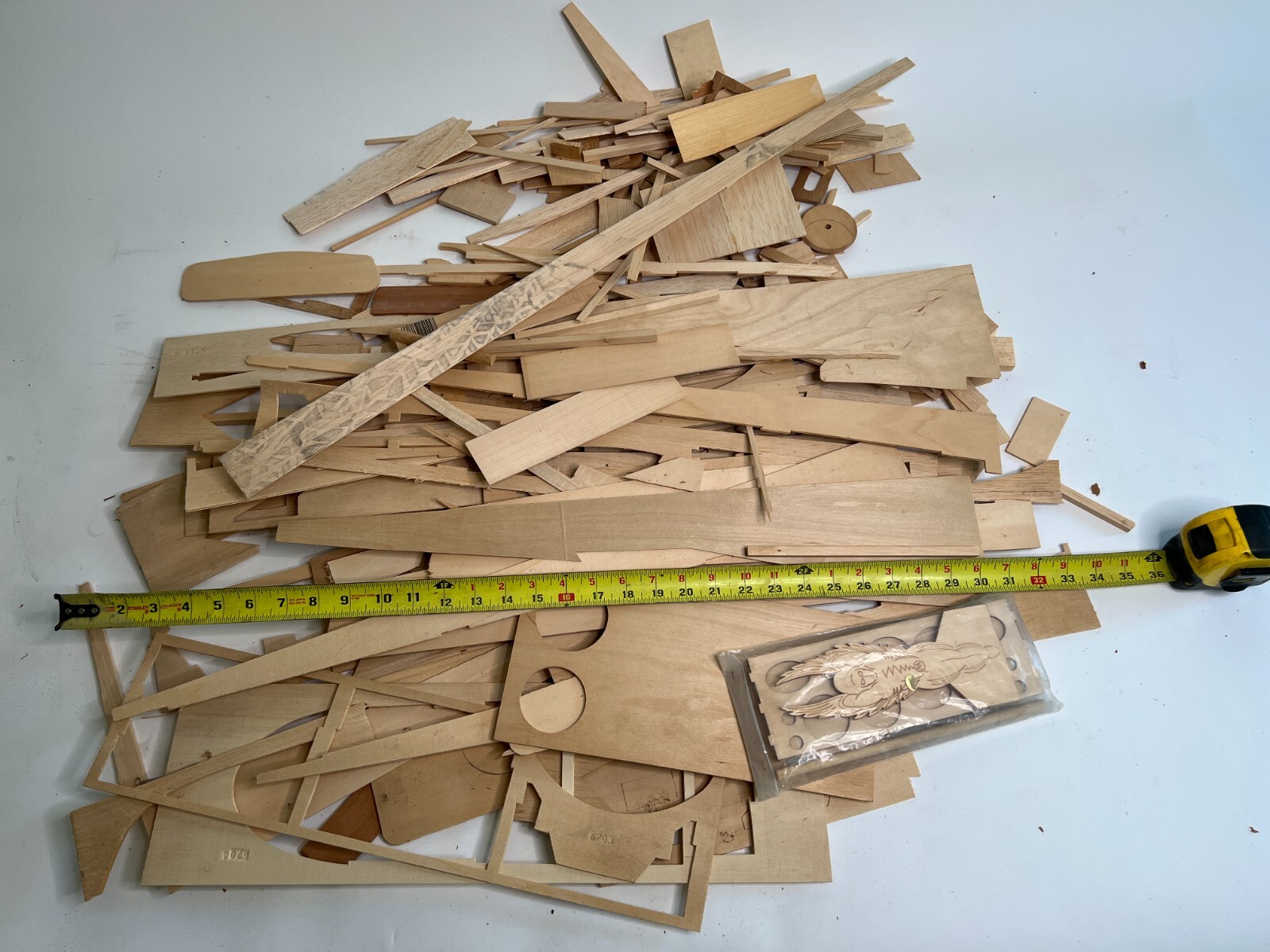 Balsa & Lite Ply Wood Scrap Lot – Assorted RC Aircraft Building ...
