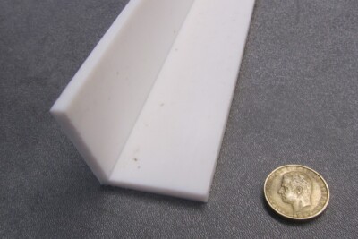 Teflon PTFE 90 Degree Angle, 1/4" Thick x 2.0" Arm Width x 48" Length ...