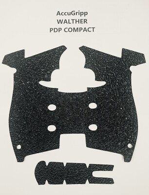 AccuGripp MAX SERIES Walther PDP Compact Granulated Rubber Gun Grip ...