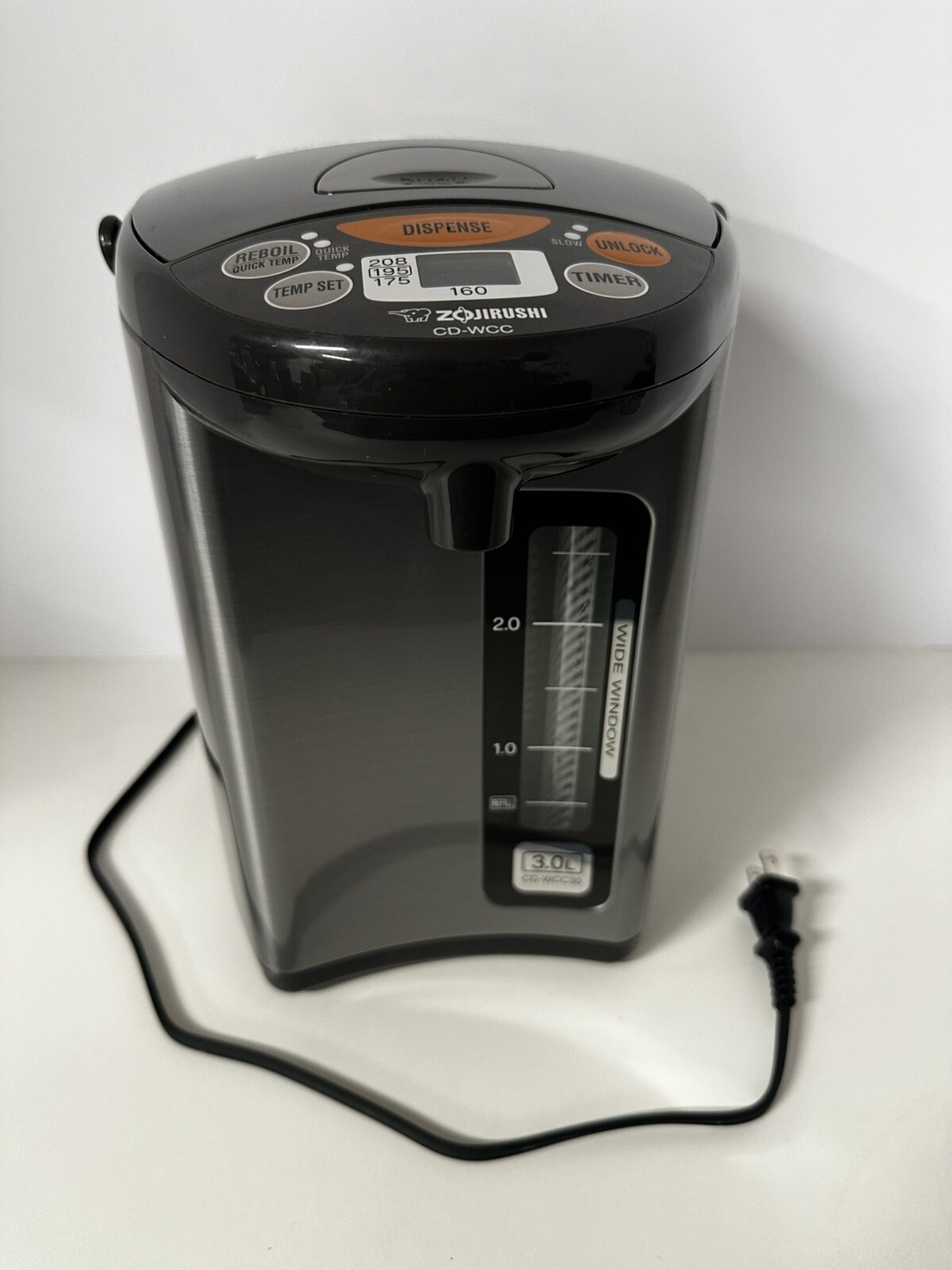 Zojirushi CD-WBC30-TS Micom 3-Liter Water Boiler and Warmer Silver Brown 101 oz 689993752136 | eBay