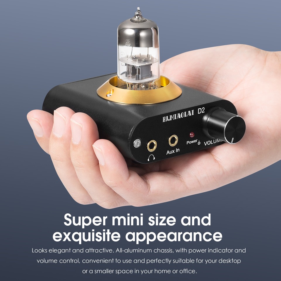 Mini Vacuum Tube Headphone Amplifier Desktop Audio Preamp for Home ...