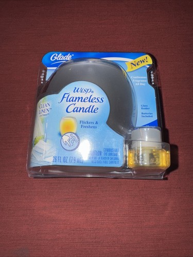 Glade Wisp Flameless Candle Clean Linen. Brand New With Tags. Make an ...
