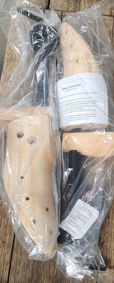 pair of wooden, adjustable, two-way shoe stretchers Man Size | eBay