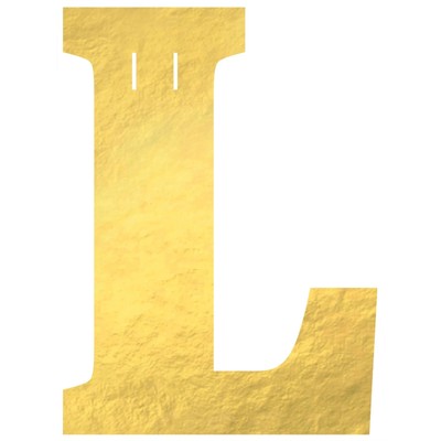 Create Your Own Gold Foil Letter "L" Banner, 4.5", Pack of 1, Party ...