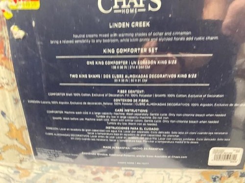 Chaps King comforter set "Linden Creek" Still in original wraps, New ...