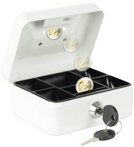 Burg Wächter Geldkassette abschließbar mit Schlüssel Einwurfschlitz und ...