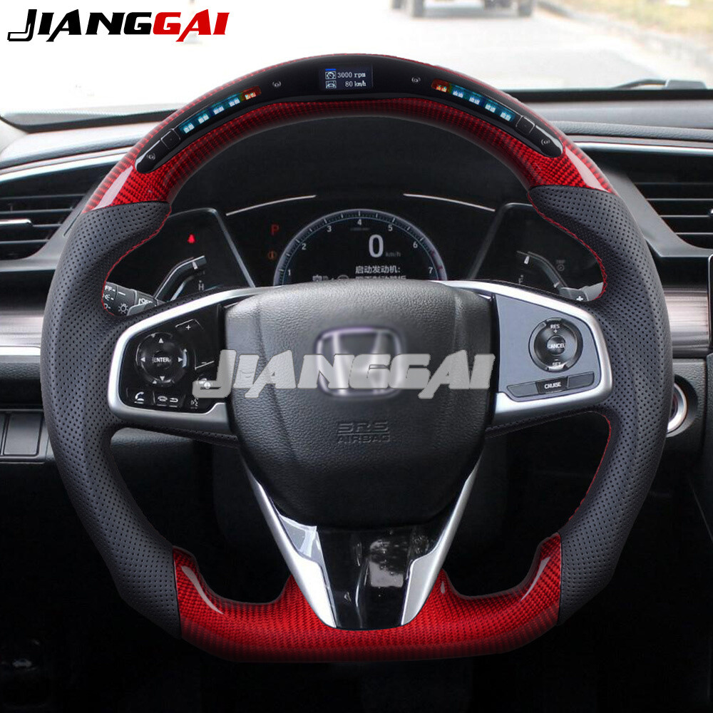 Carbon Fiber Steering Wheel for Honda Civic Gen 10th Type R FK1 FK8 ...