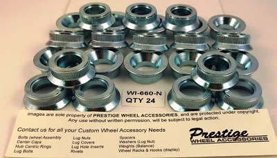 WHEEL LUG HOLE INSERTS FOR ALUMINUM WHEELS 24 PIECES PART # WI-660-N | eBay