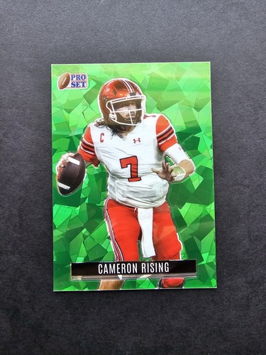 2023 Leaf Pro Set Cameron Rising🔥SSP Green Cracked Ice Rookie #d 3/3 ...