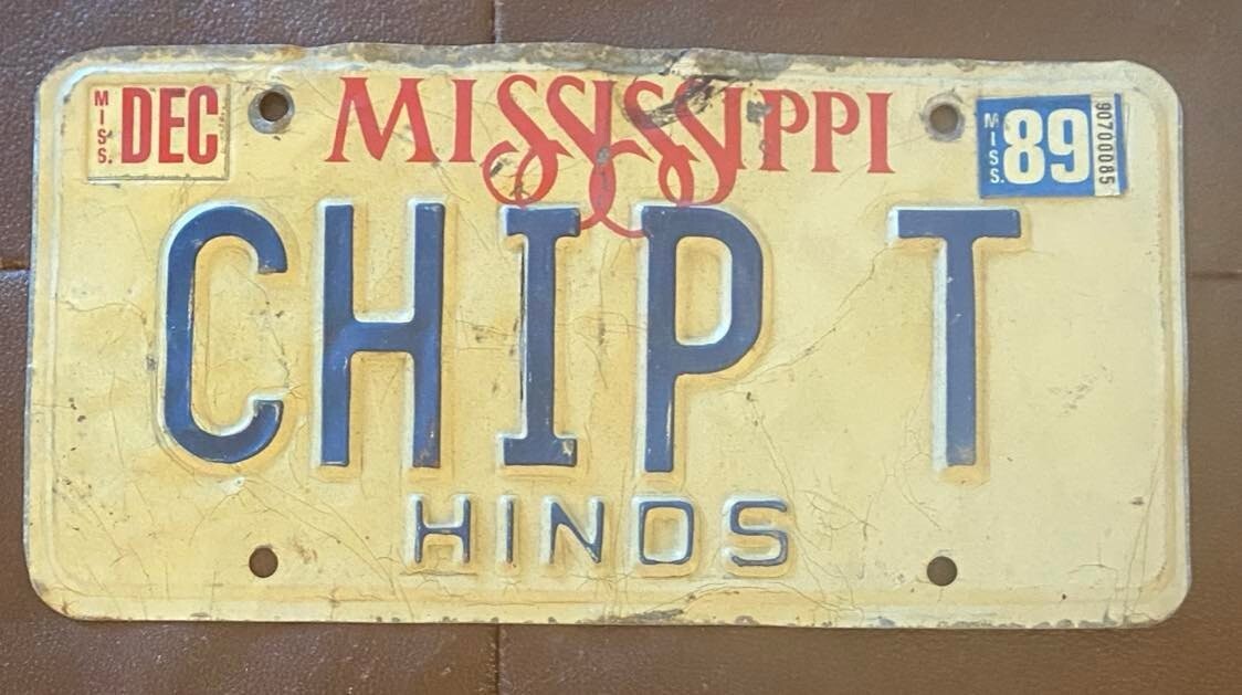 Mississippi VANITY License Plate CHIP T | eBay