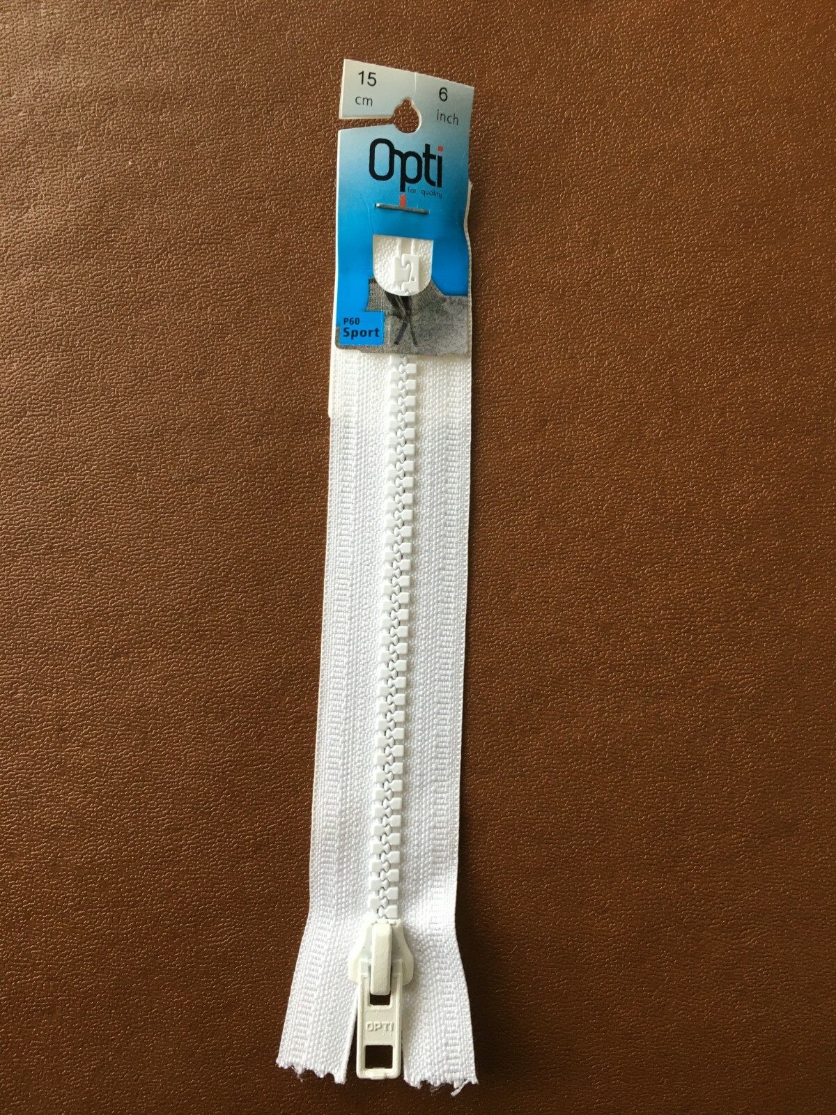 OPTI P60 Sport Open & Closed End #5 Zips Chunky Plastic Teeth Zipper ...