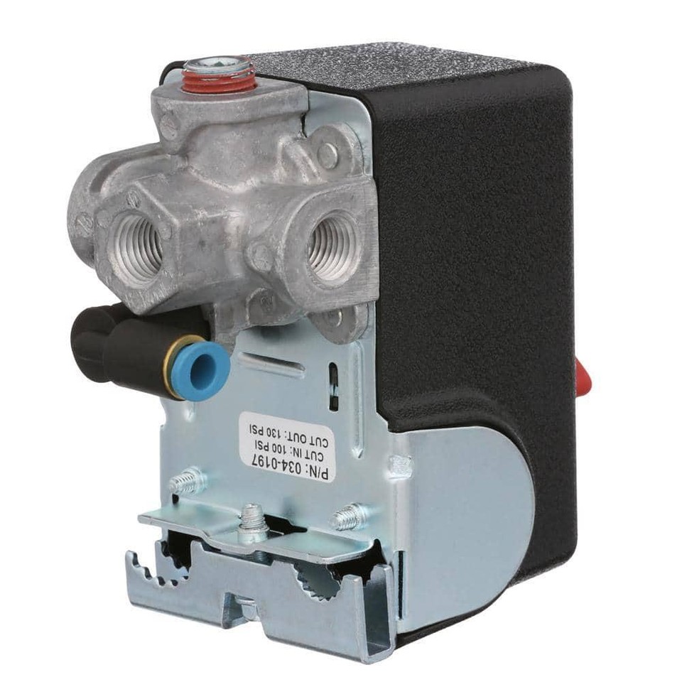 Pressure Switch 100 - 130 PSI Air Compressor Replacement Parts 4 Port W ...
