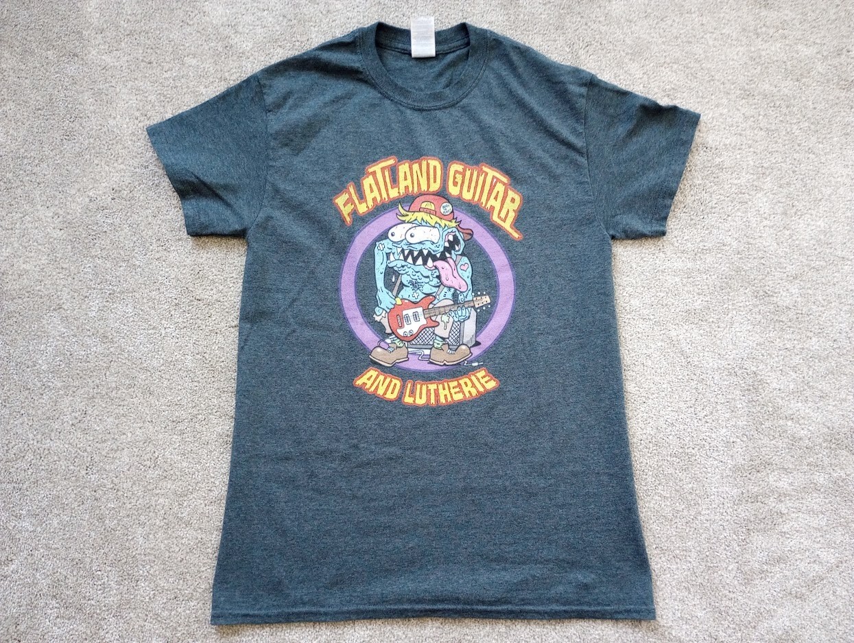 Flatland Guitars & Lutherie ratfink logo T-shirt adul… - Gem
