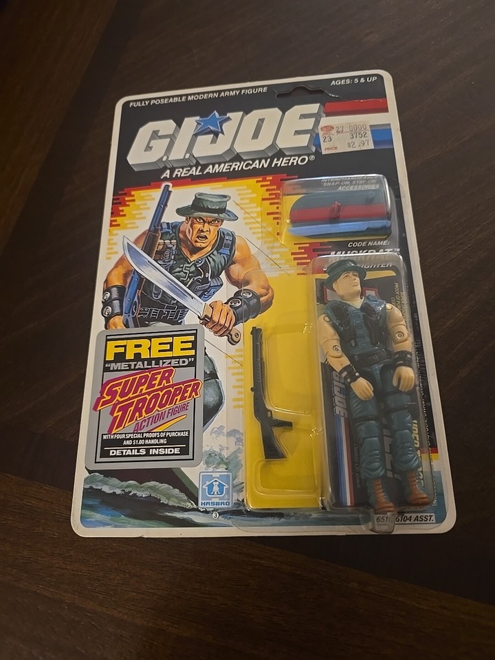 GI Joe Muskrat Vintage Carded 3.75" Action Figure 1987 MOC, Hasbro ...