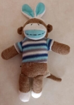 Dan Dee Collectors Choice Sock Monkey With Bunny Ears | eBay
