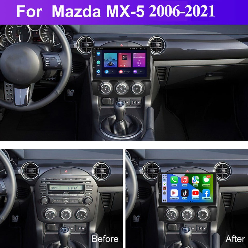 For Mazda Miata MX-5 MX5 Android 13 Car Stereo Radio Carplay GPS Navi ...