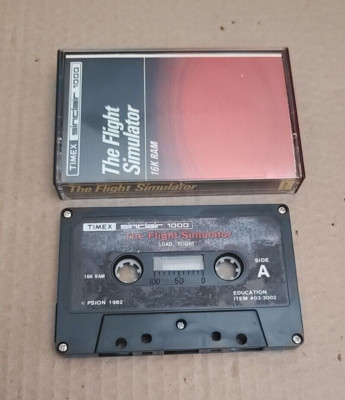 The Flight Simulator - Timex Sinclair 1000 cassette video game program ...