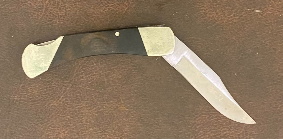 Bear MGC USA Mac Tools Lockback Folding Knife – Single Blade w/ Leather ...