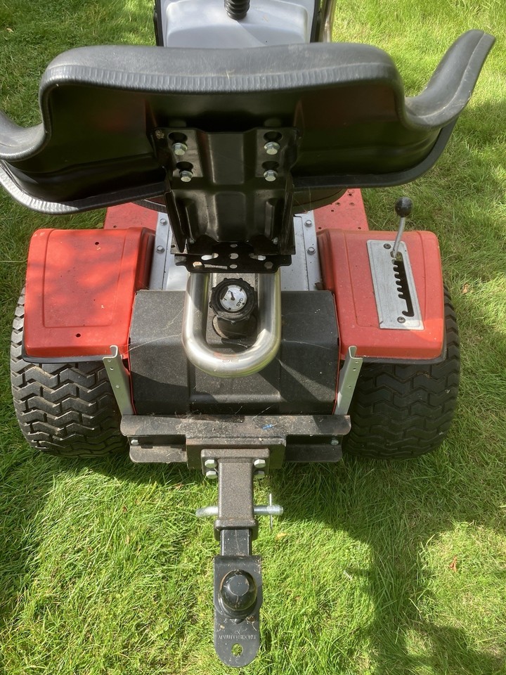Red 1965 MTD Lawnflite ride on mower no deck ( Tow bar Attached) | eBay UK