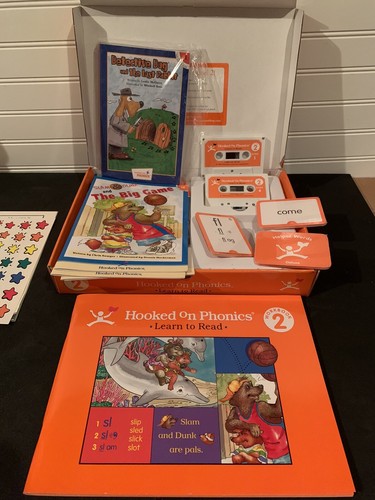 Hooked On Phonics Learn to Read Level 2 Cassette Tapes Flash Cards ...
