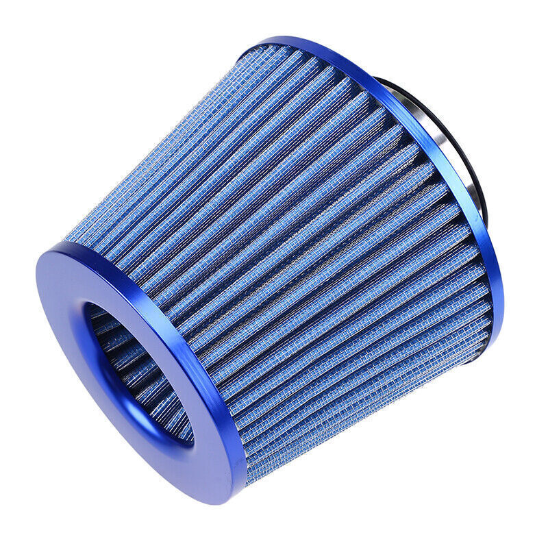 Car Blue Cold Air Intake Filter Induction Pipe Power Flow Hose System ...