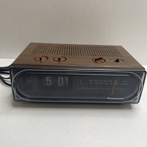 Vtg Panasonic RC 6015 Flip Alarm Clock Radio Back to The Future Tested ...