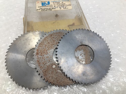 (3) New 63mm x 1.255mm x 22mm Robb Jack Carbide Slitting Saws ...