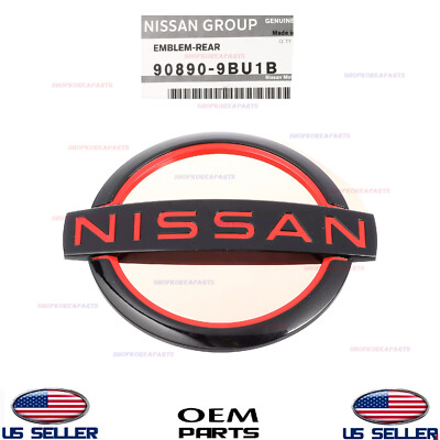 Genuine Rear Emblem Logo Black & Red ⭐OEM⭐ Nissan Frontier 2022-2025 ...