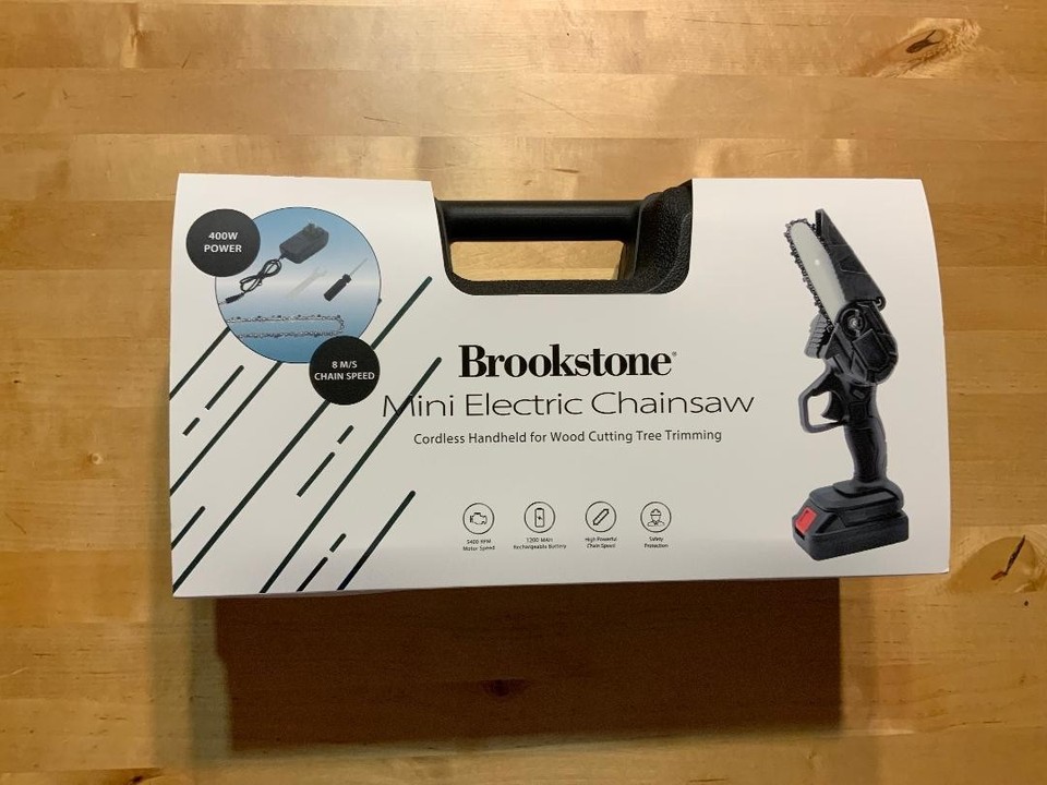 brookstone mini electric chainsaw new | eBay