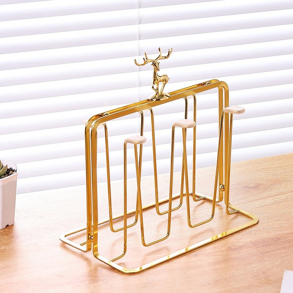 Cup Drying Rack, Bottle Drying Rack, 6 Cups Mug Glass Bottle Organizer ...