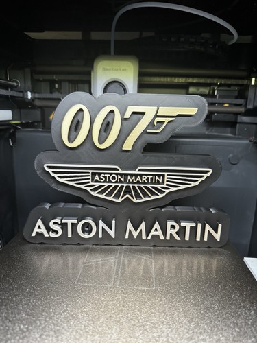 Aston Martin | James Bond | 007 | Sign / Logo Large 23cm x 18cm | Free ...