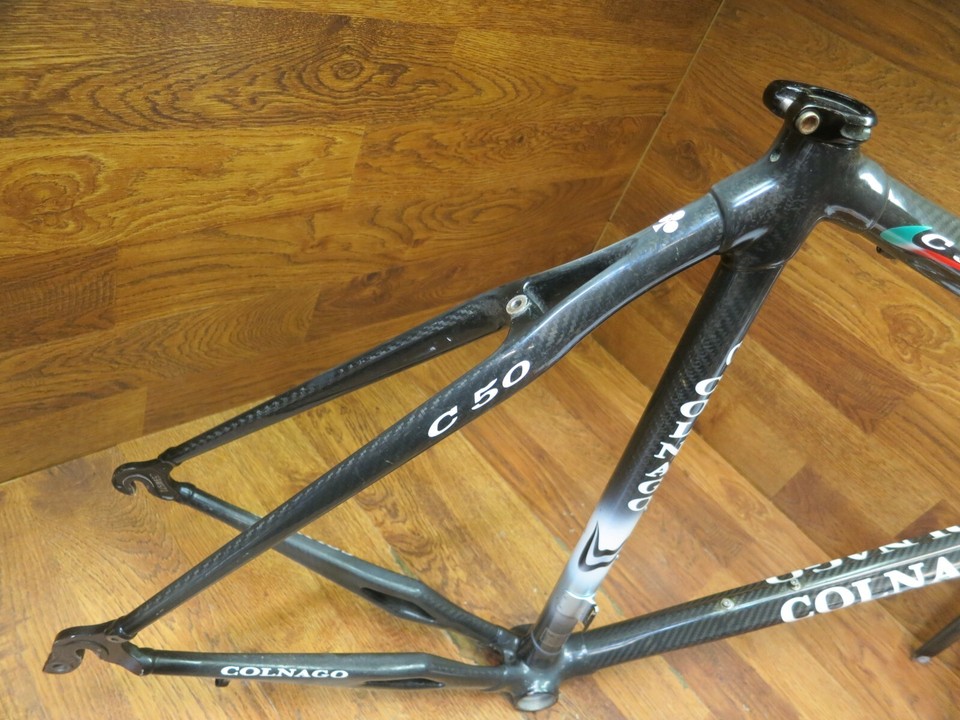 VINTAGE COLNAGO C50 ITALIAN LUGGED CARBON ROAD BIKE FRAME SET 55CM | eBay