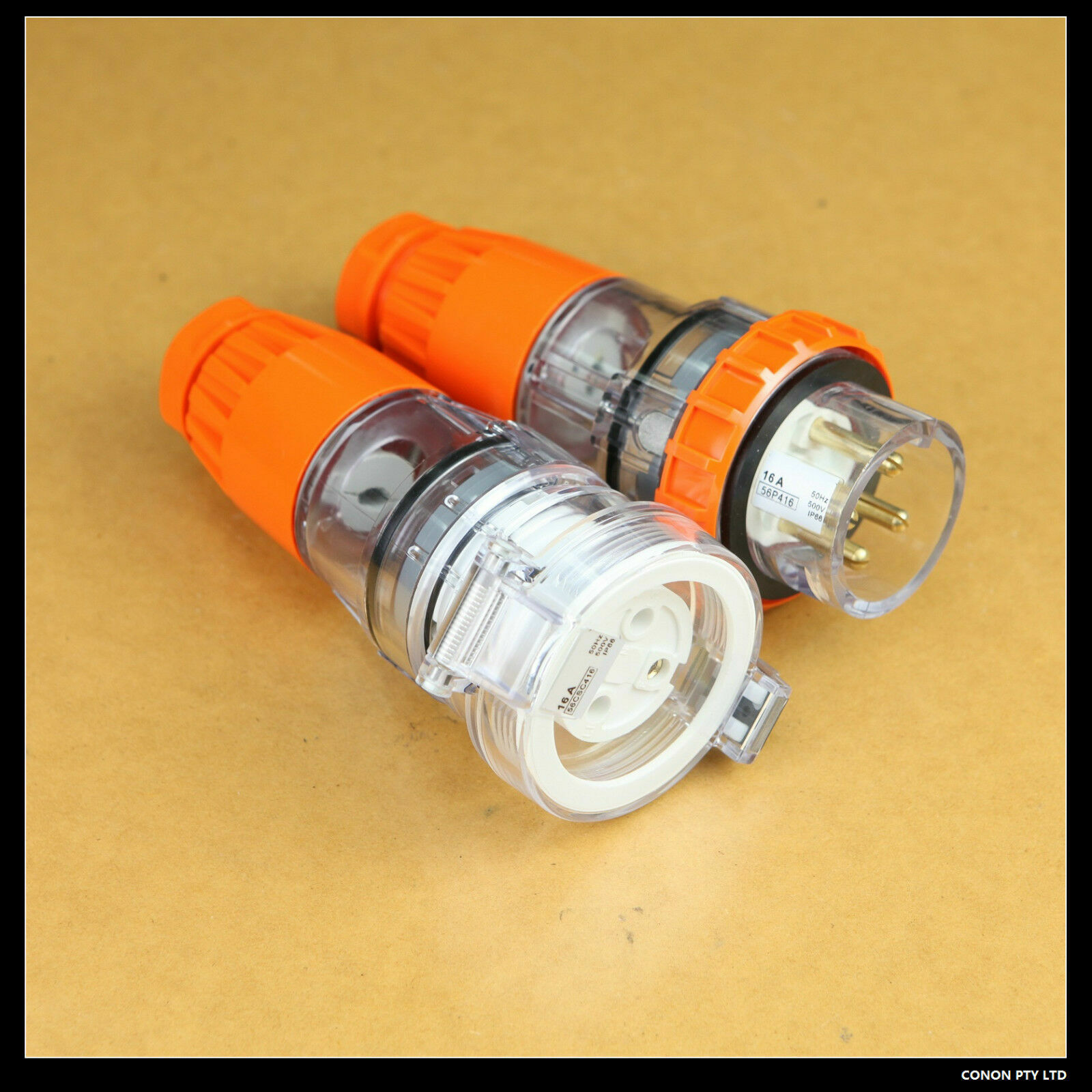4 pin 3 phase extension socket 32A 50HZ 500v IP66 | eBay