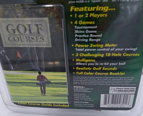 RADICA TIGER WOODS TOURNAMENT GOLF ELECTRONIC GOLF GAME - #8007 New Sealed VTG | eBay