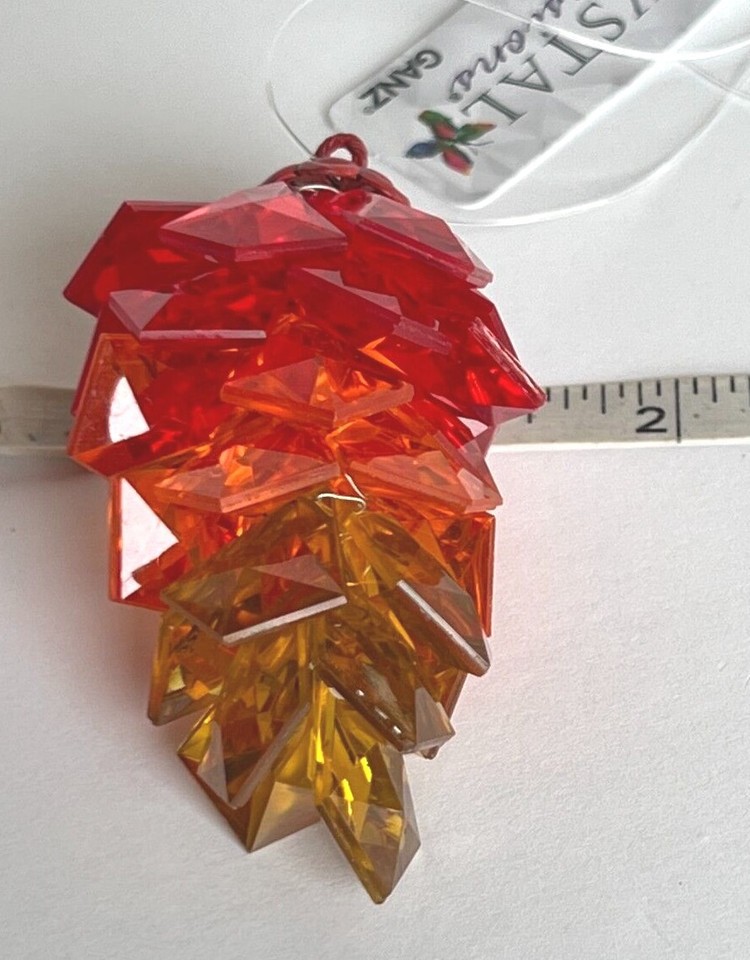 Ganz Crystal Expressions Pine Cone Acrylic Ornament Pick 1 Brown Green ...