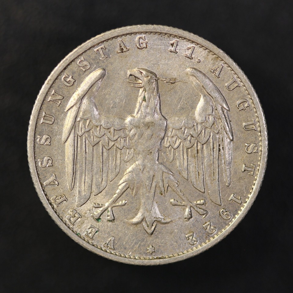 1922 A German weimar republic 3 Mark. Lot AA-3178 | eBay