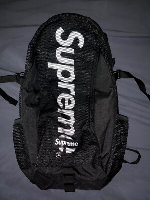 Supreme SS20 Mesh Backpack Black | eBay