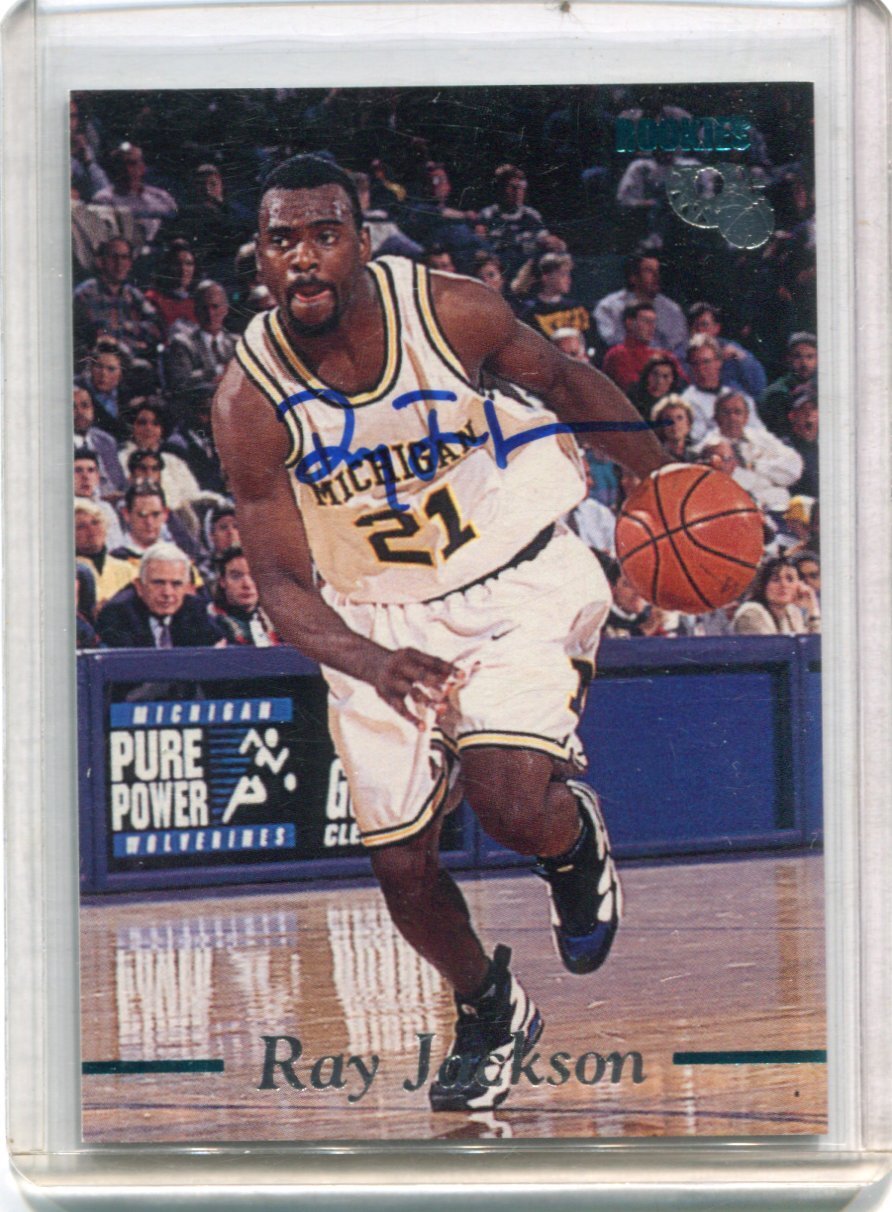 1995 Classic Draft - RAY JACKSON - Autograph Rookie - FAB 5 MICHIGAN ...