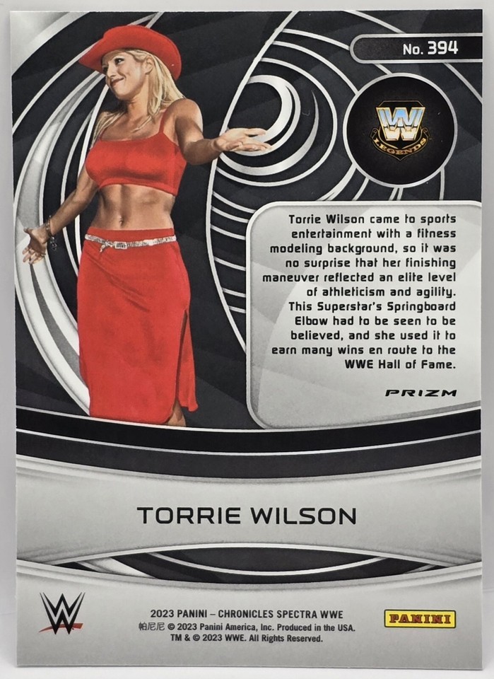2023 Panini Chronicles WWE Torrie Wilson Spectra Silver Prizm #394 | eBay