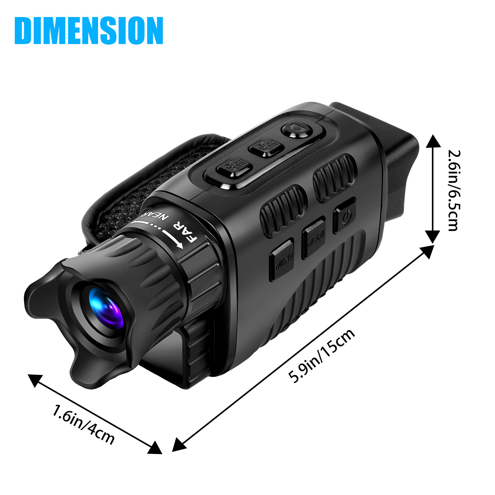 HD Digital Night Vision Monocular 4X Zoom 850nm Infrared Scope IR ...